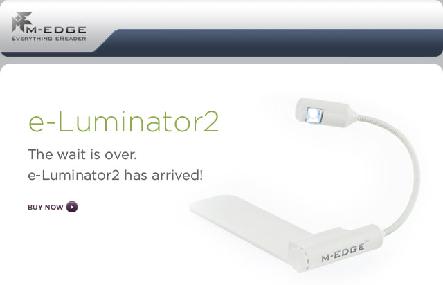 M-Edge e-Luminator2 Booklight: On Sale Now!